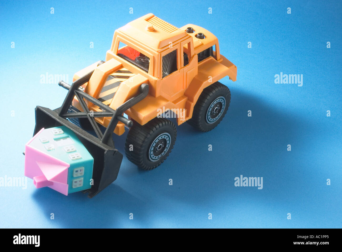 Toy tractor real tractor hi-res stock photography and images - Alamy