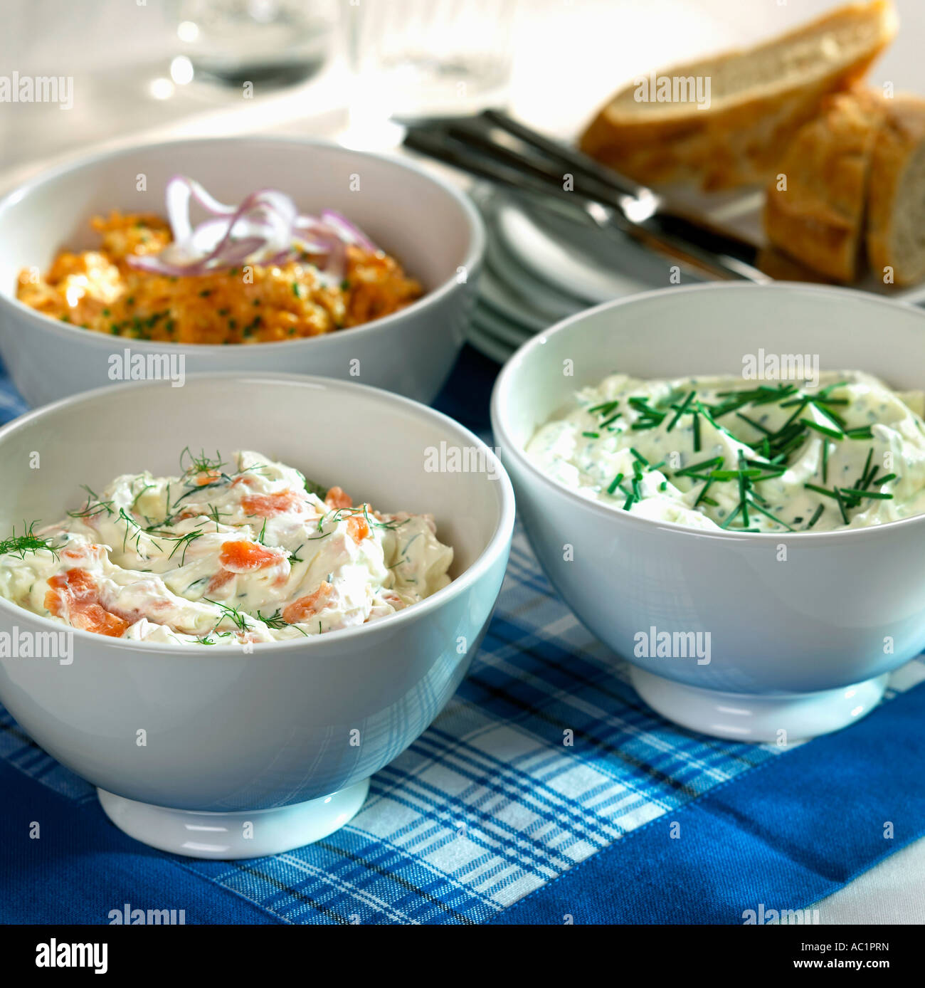 Various spreads in bowl Stock Photo - Alamy