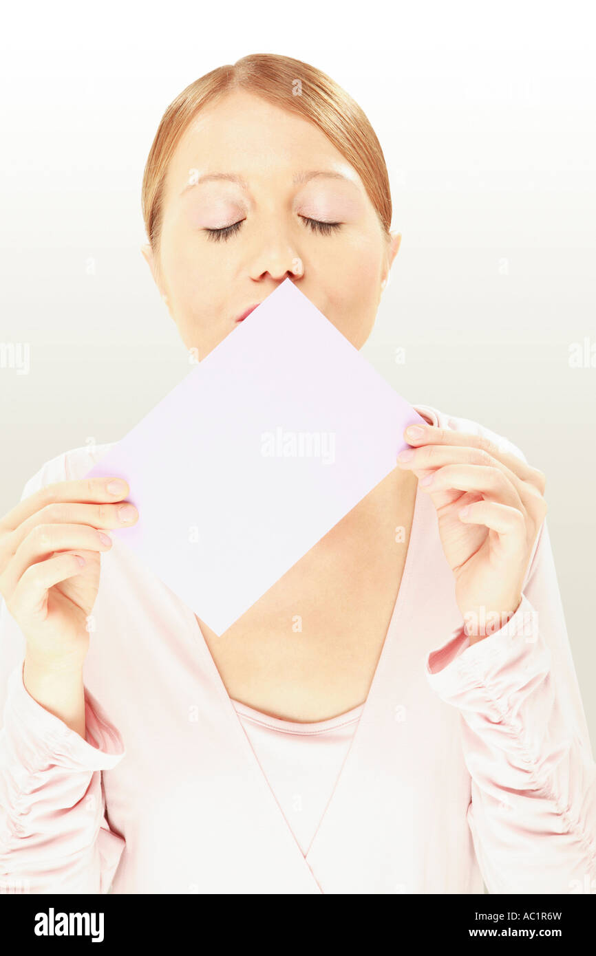Woman hands only letter envelope hi-res stock photography and images ...