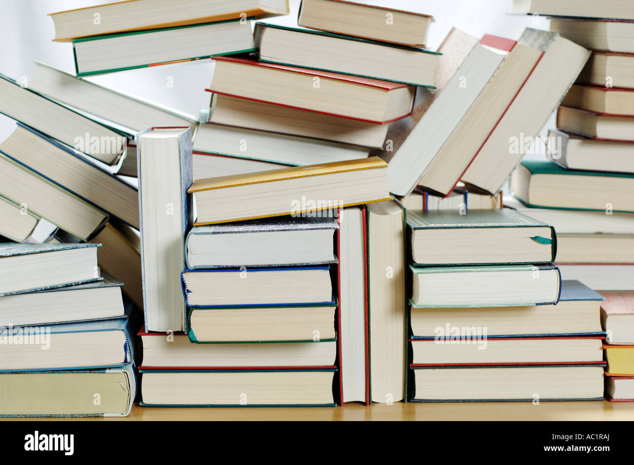 Book stacks messy hi-res stock photography and images - Alamy