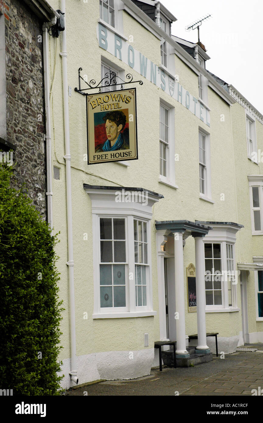 Browns Hotel Laugharne Carmarthenshire South Wales frequented by the ...