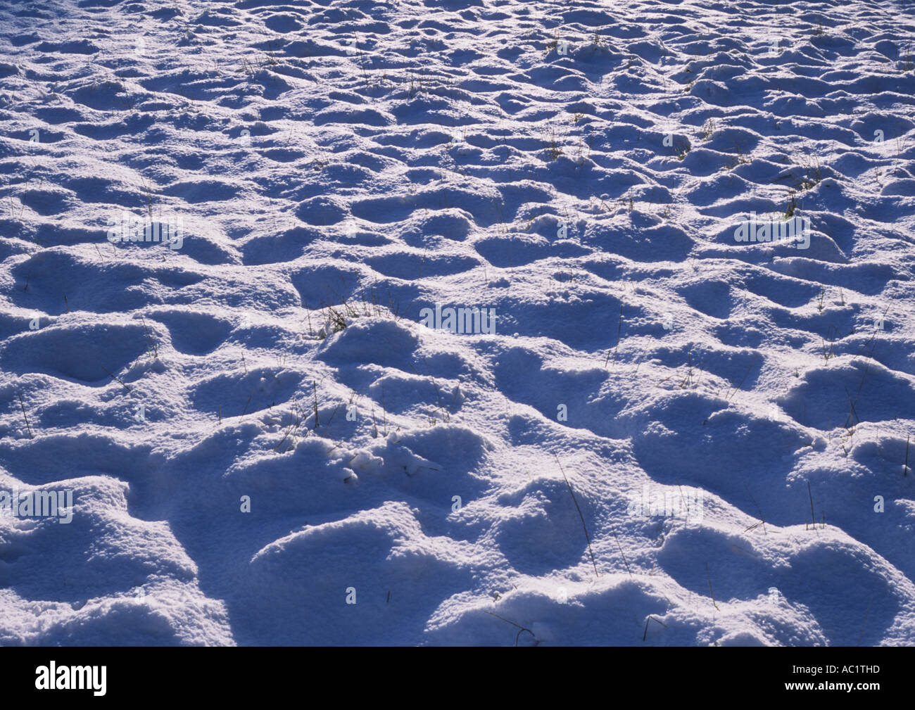 Patterns In Snow Stock Photo - Alamy