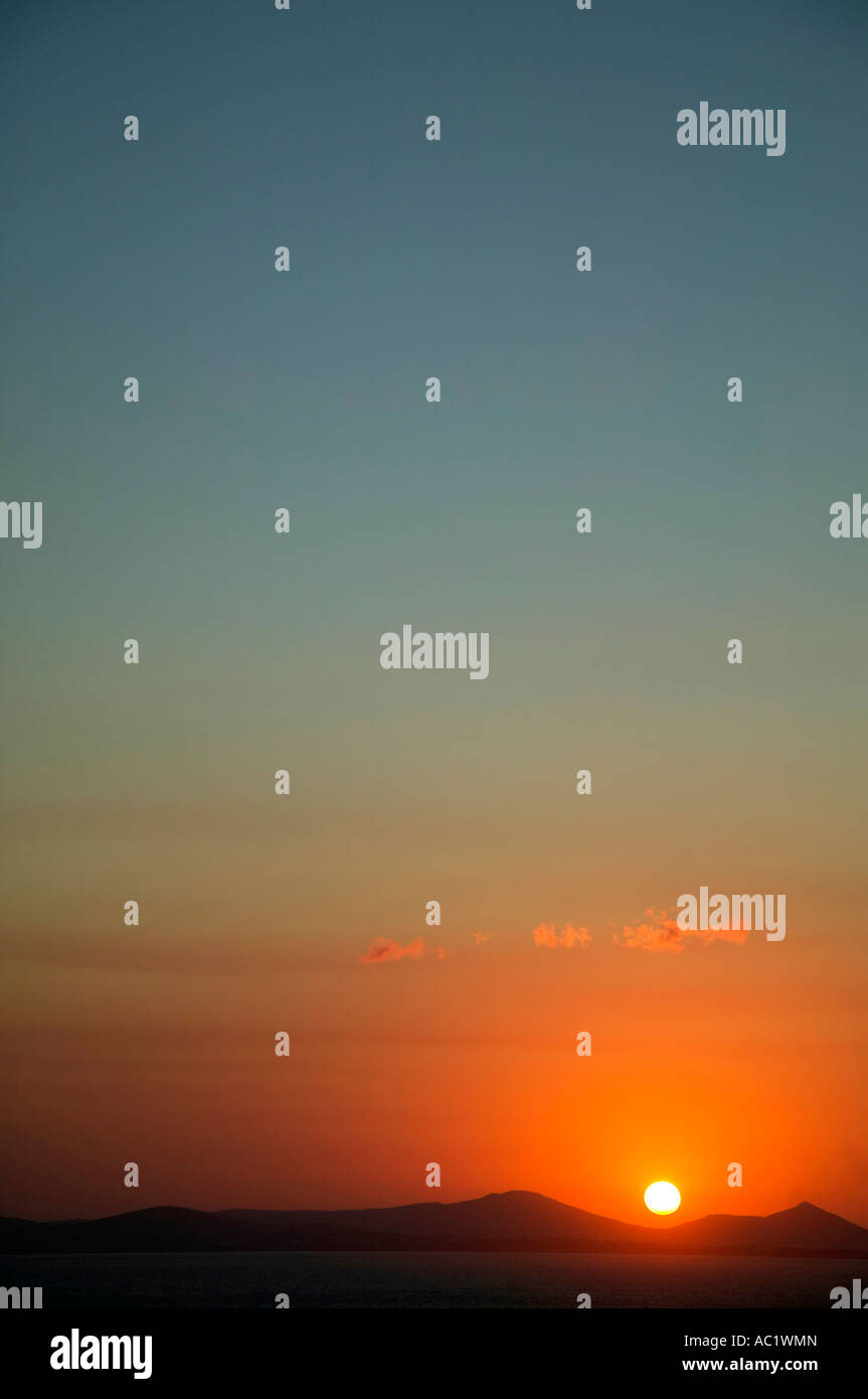 Greece, Naxos, sunset Stock Photo - Alamy