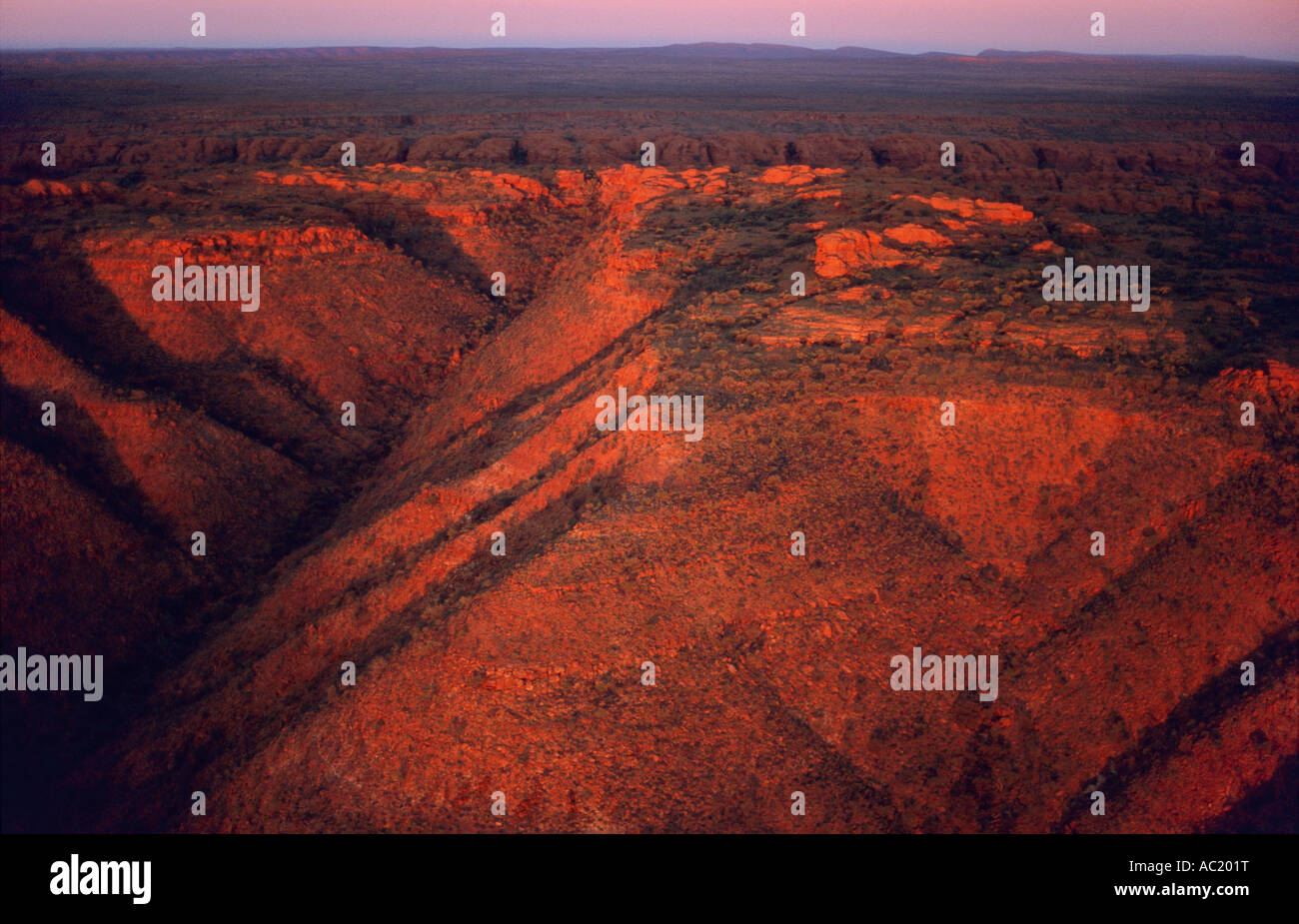 Weathered sandstone escarpment, Watarrka (Kings Canyon) National Park ...