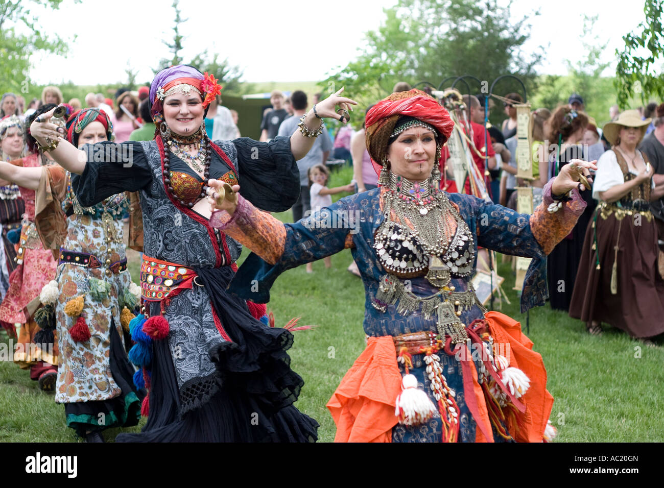 Women belly dance at a renaissance festival in Nebraska Stock Photo - Alamy