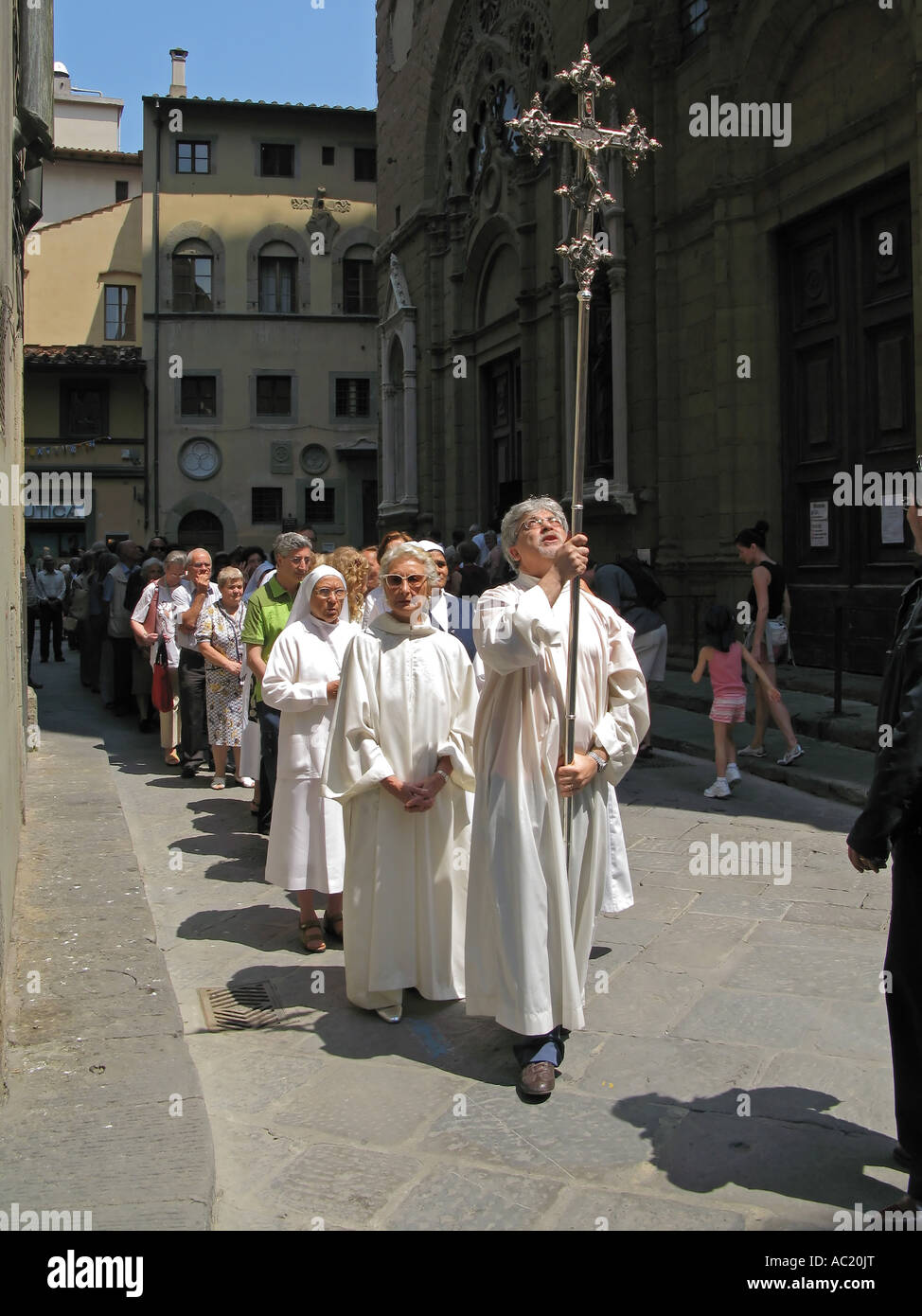 CORPUS CHRISTI RELIGIOUS PROCESSION FLORENCE ITALY Stock Photo - Alamy