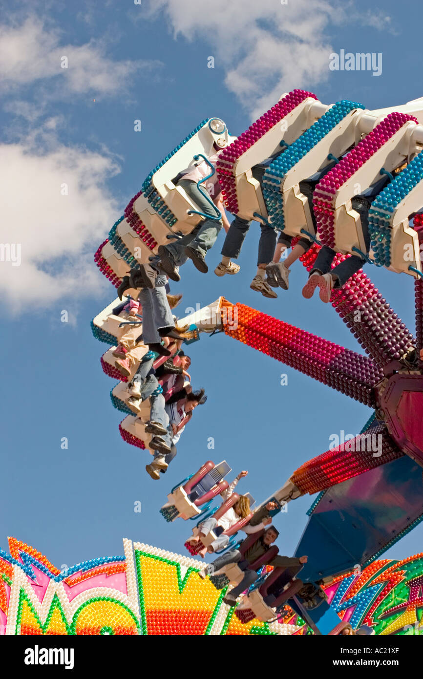 Tall rotating scary fairground ride hi-res stock photography and images ...