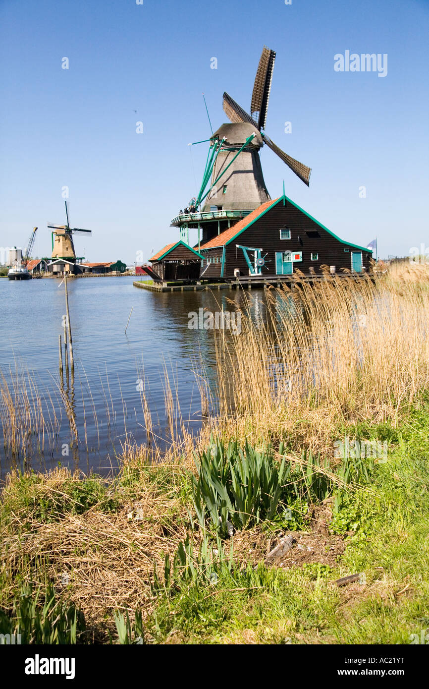 Display of wooden windmill original working windmills at De Zaanse ...