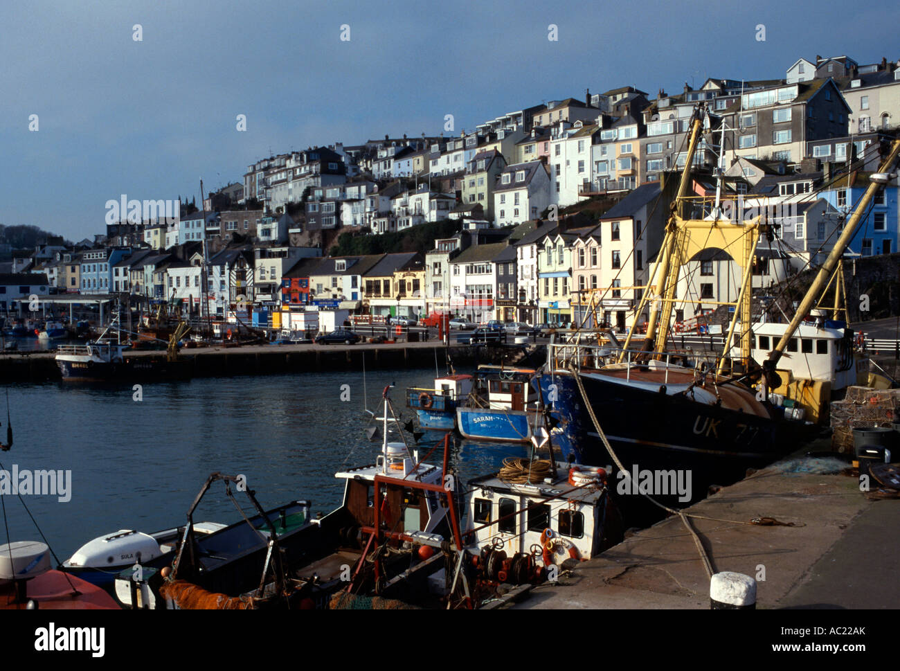 Brixham picturesque harbour Devon England United Kingdom Europe uk gb ...