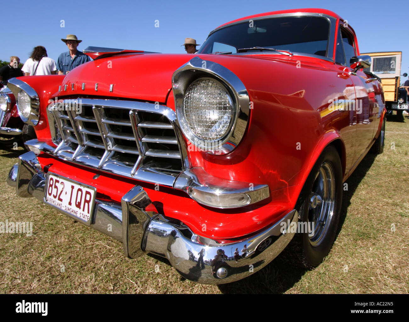 RED GMH HOLDEN LATE 1950 EARLY 1960 HORIZONTAL BAPDB7893 Stock Photo ...