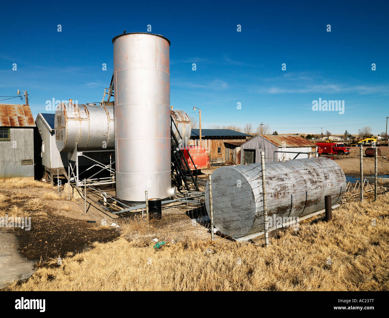 Rural landscape gas storage tanks hi-res stock photography and images ...