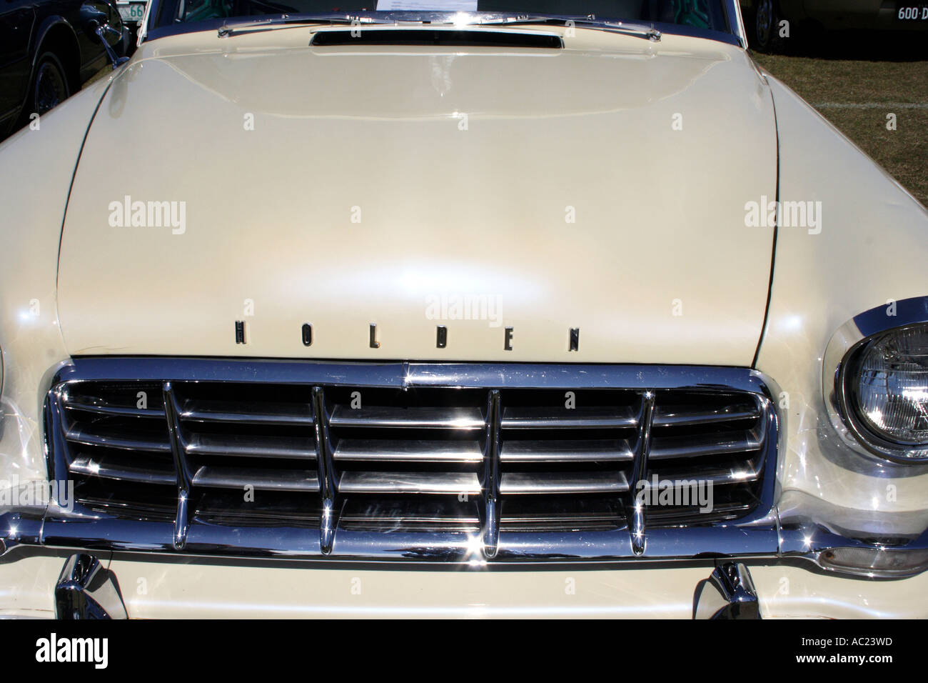 FRONT GRILLE OF OLD HOLDEN CAR RESTORED HORIZONTAL BAPDA8052 Stock ...