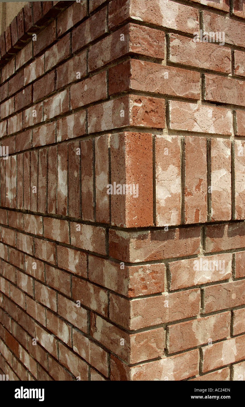 Wall of bricks with soldier row Stock Photo - Alamy