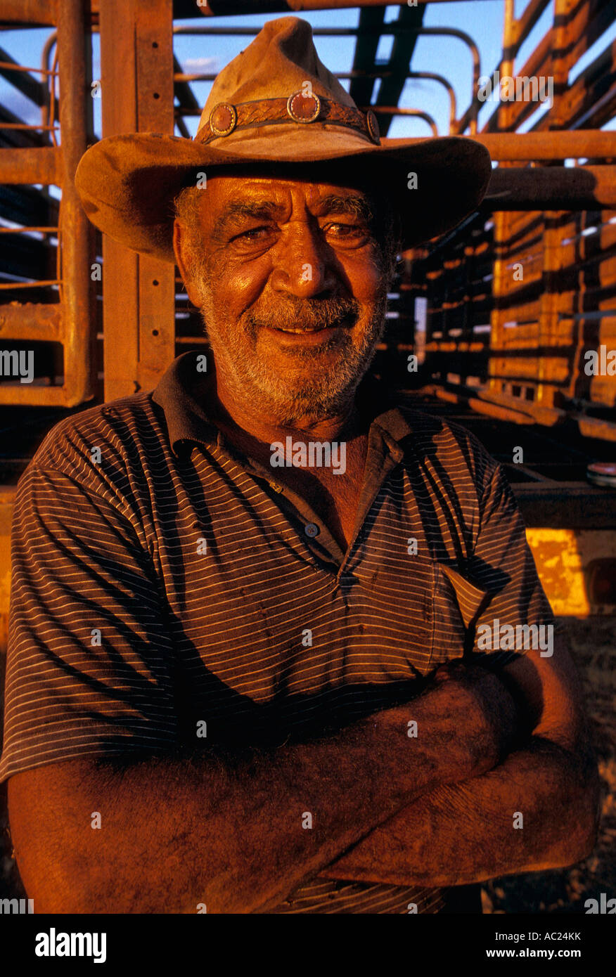 Head stockman, Tanami Desert, Central Australia, Vertical Stock Photo ...