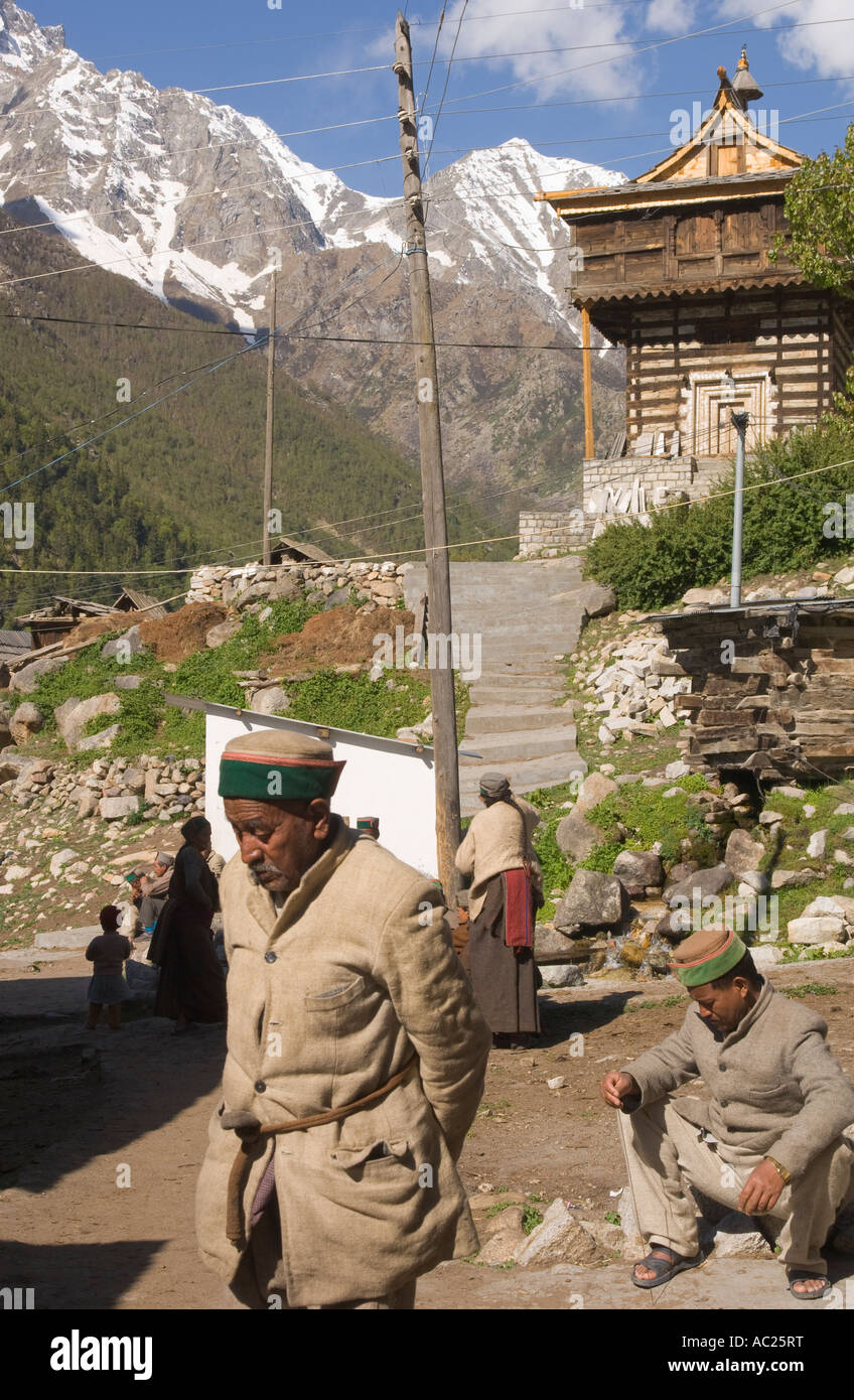 India Himachal Pradesh Kinnaur Baspa Valley Village of Chitkul 3460m ...