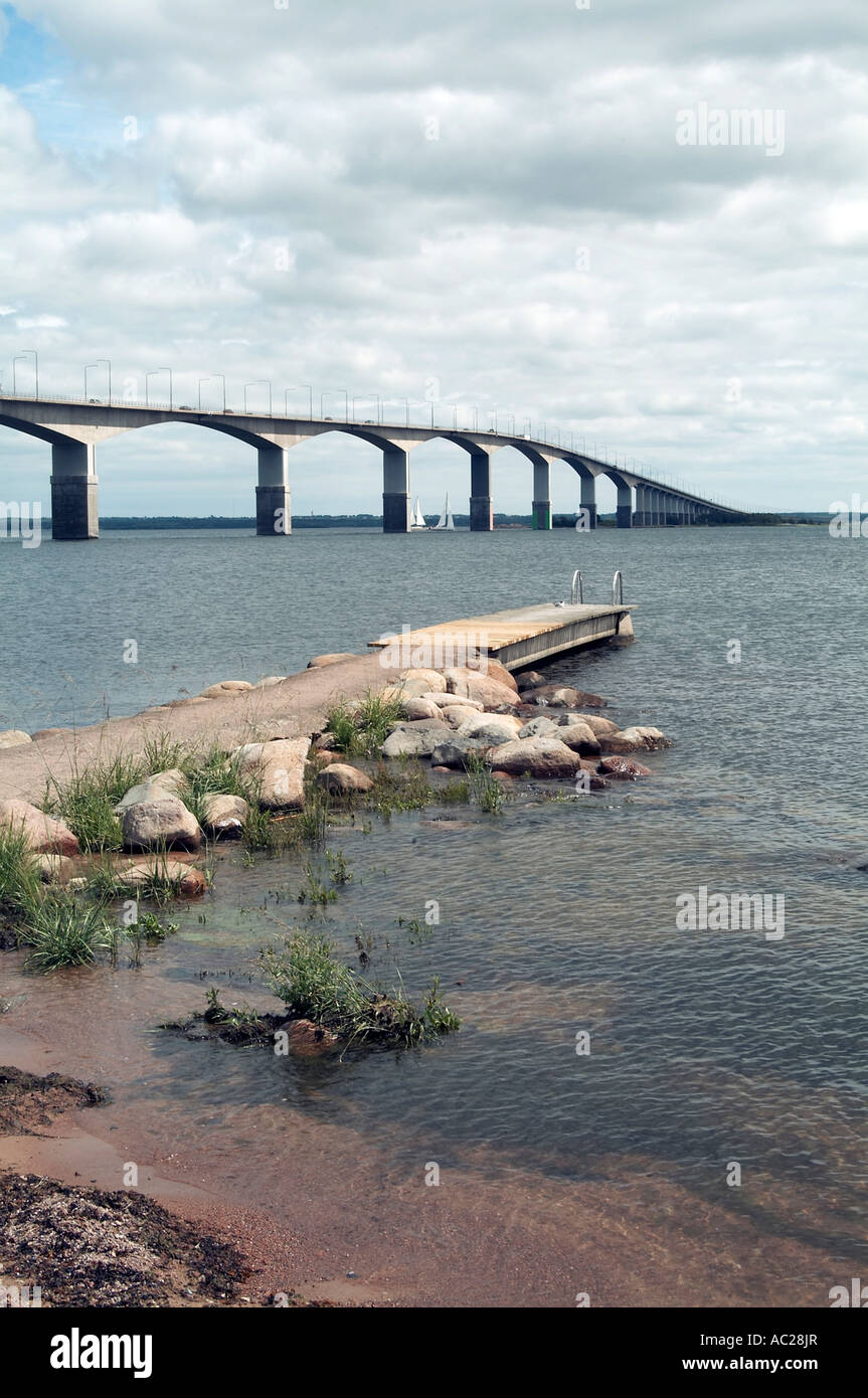 oland, island, bridge, between, mainland, sweden, and oland, near ...