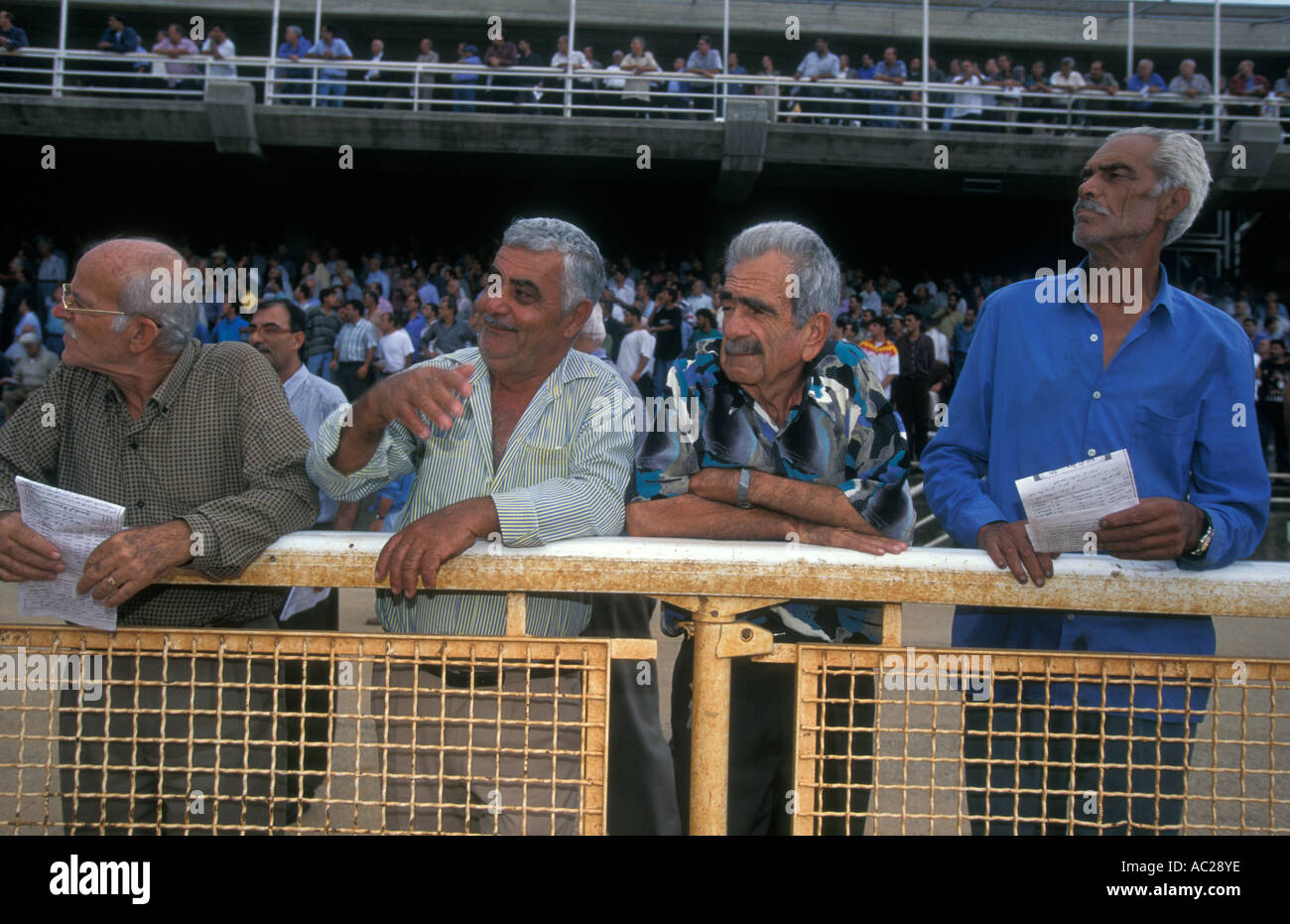 Race goers at Beirut Hippodrome, Beirut, Lebanon Stock Photo - Alamy