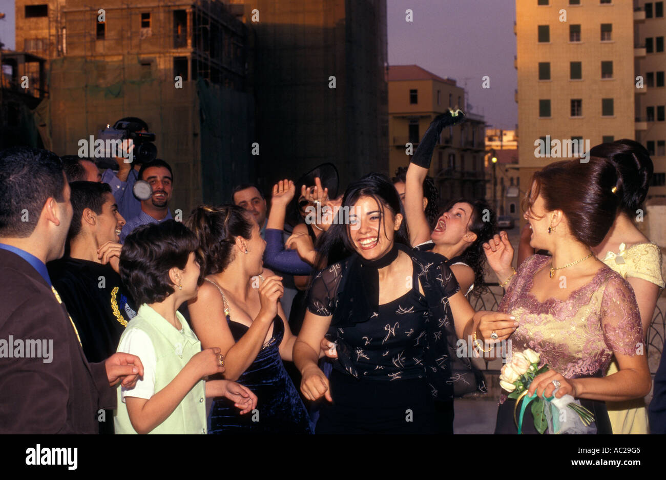 Wedding celebrations in Downtown, Beirut, Lebanon Stock Photo - Alamy