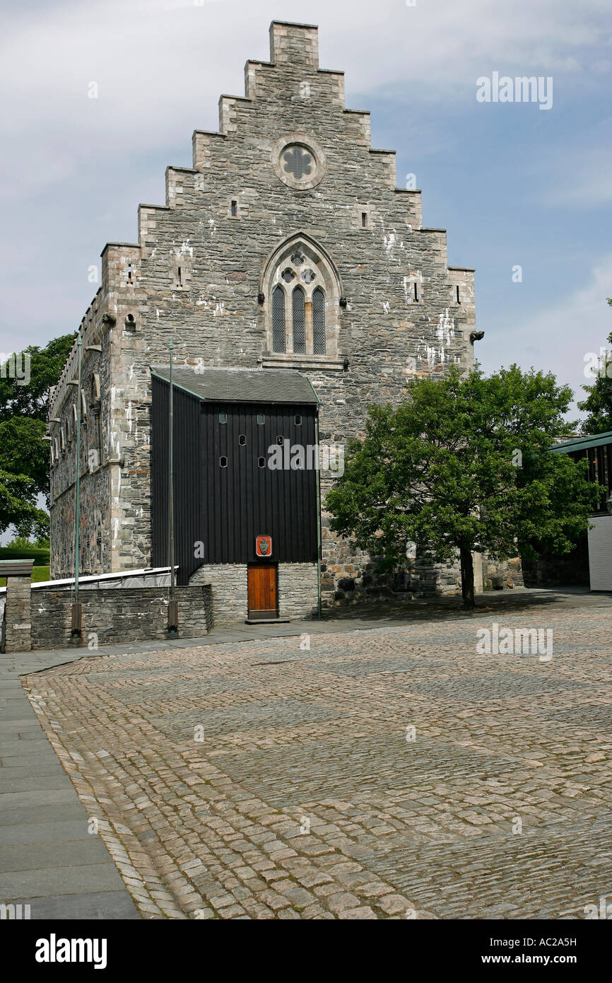 Håkonshallen Bergenhus Festning Bergen Norway Europe Stock Photo - Alamy