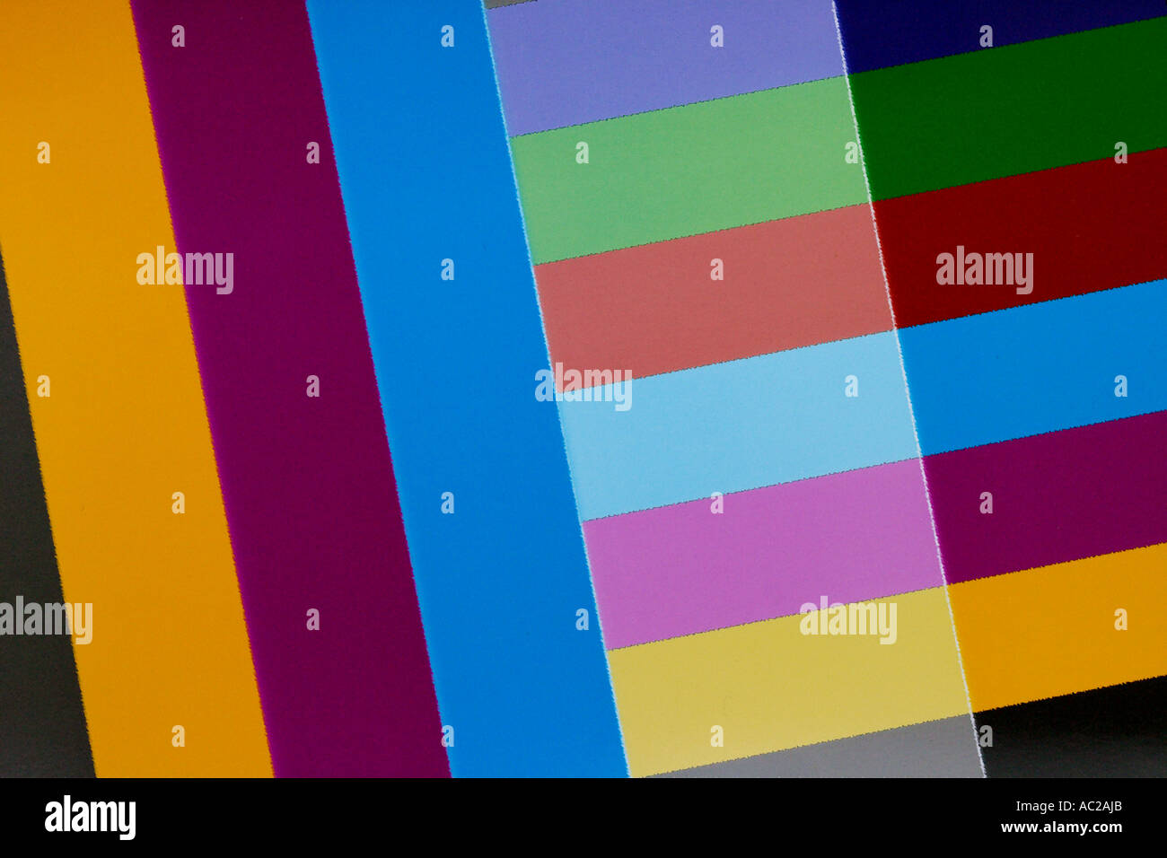 COLOUR CHECK CHART HORIZONTAL BAPDB7854 Stock Photo - Alamy