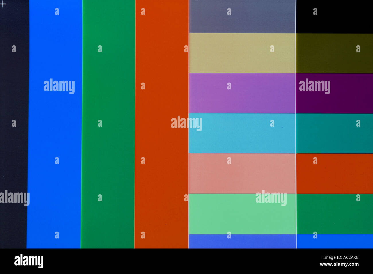 COLOUR CHECK CHART HORIZONTAL BAPDB7856C Stock Photo - Alamy