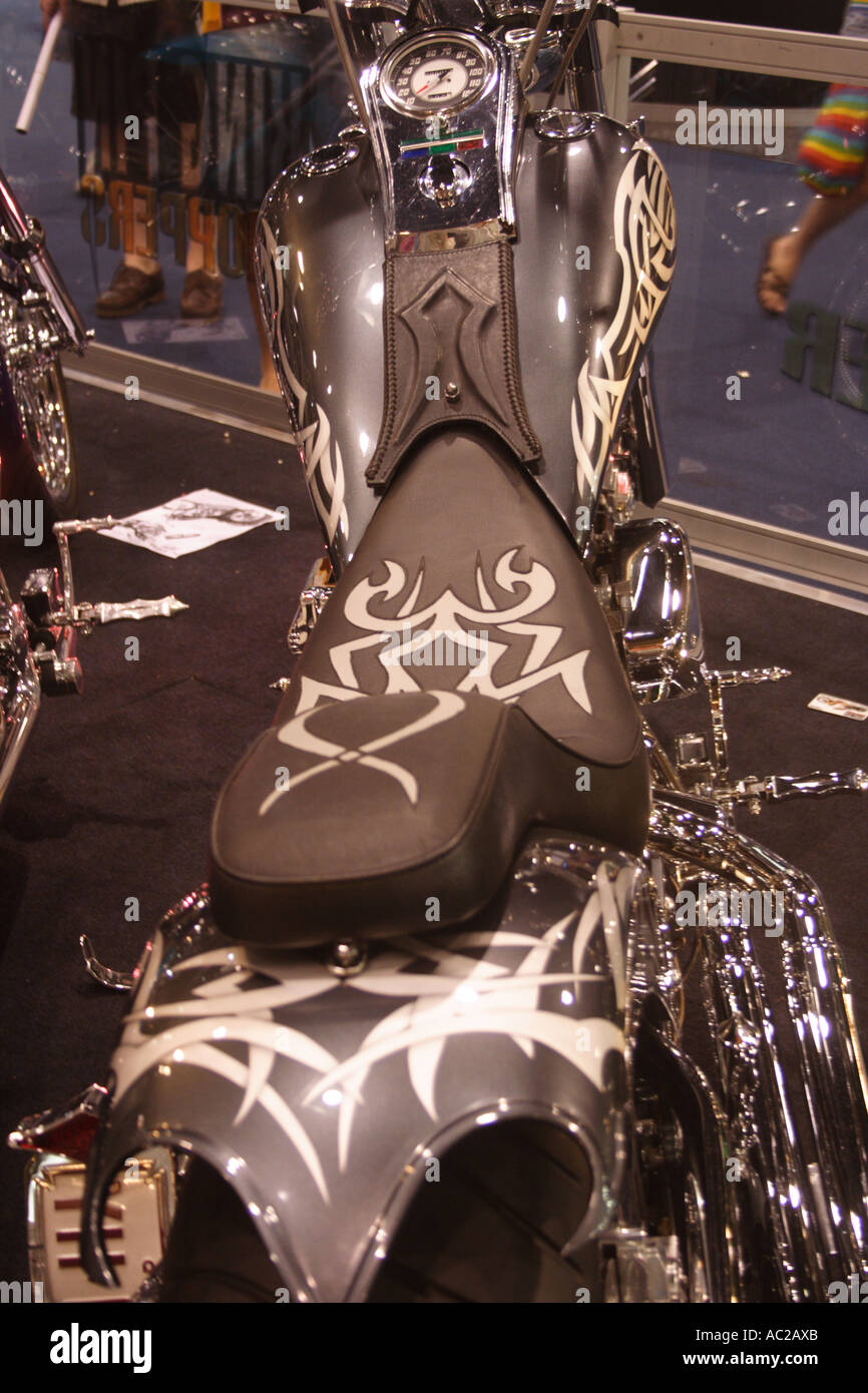 FANCY SEAT HARLEY DAVIDSON MOTORCYCLE VERTICAL BAPDA6441 Stock Photo ...