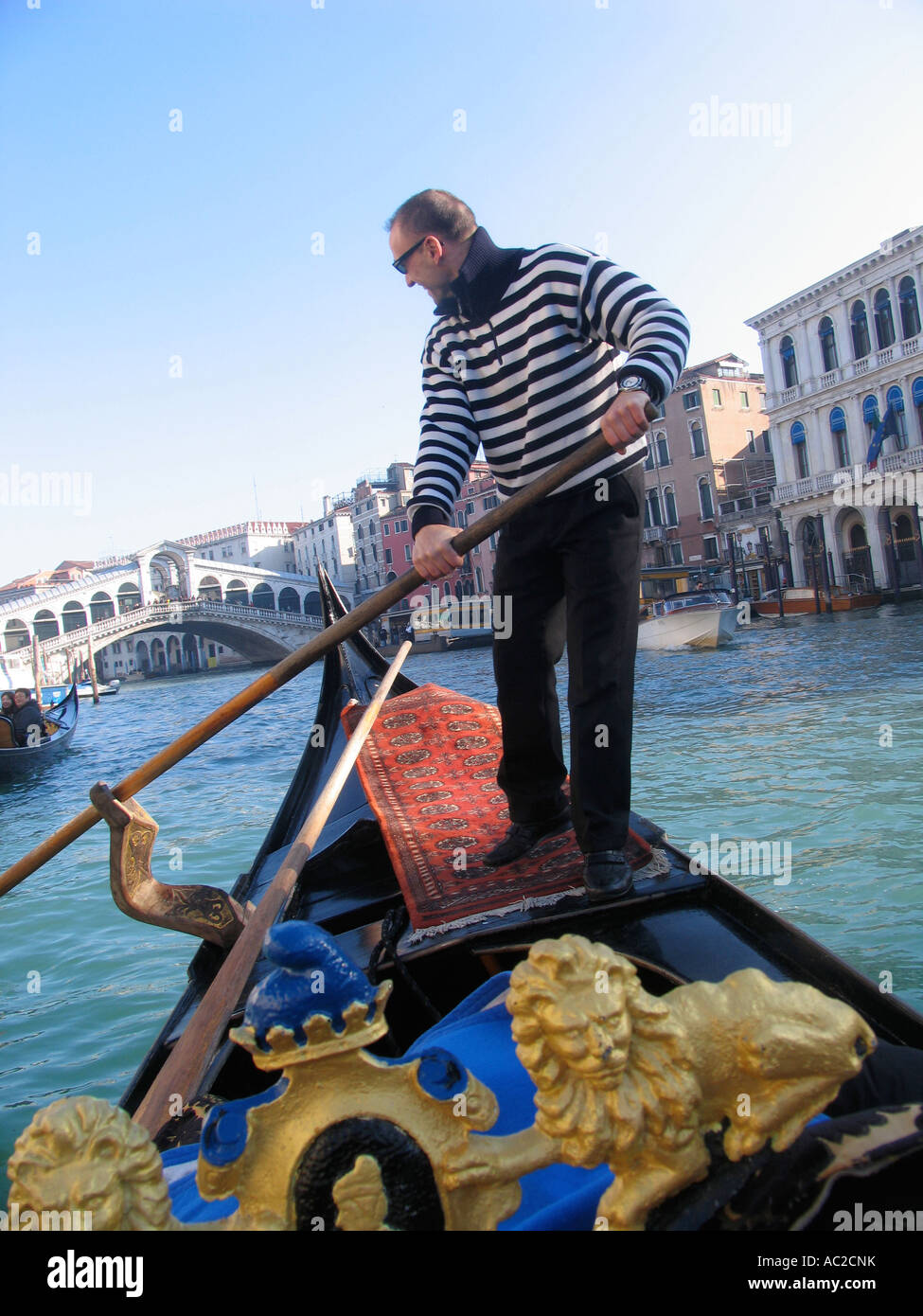 Gondolier, Venice, Italy Stock Photo - Alamy