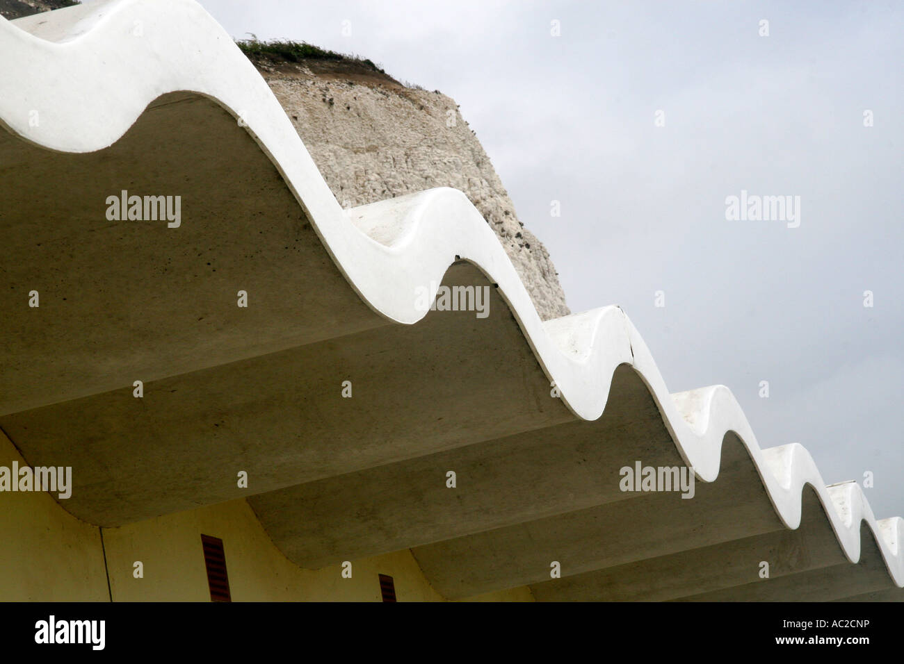 Roof of bathing huts, seafront, Brighton, UK Stock Photo - Alamy