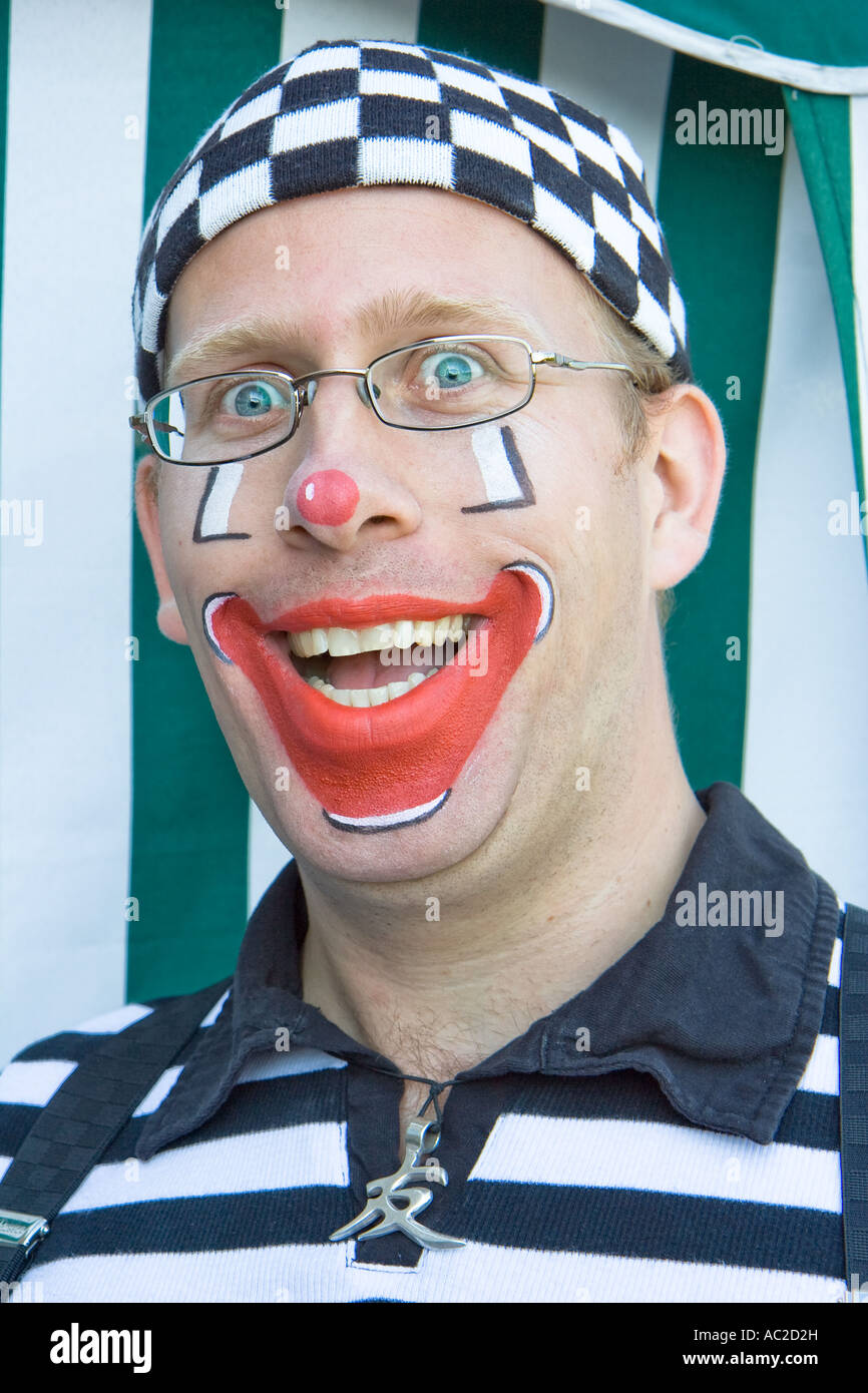Clown looking at Camera, Netherlands Stock Photo - Alamy
