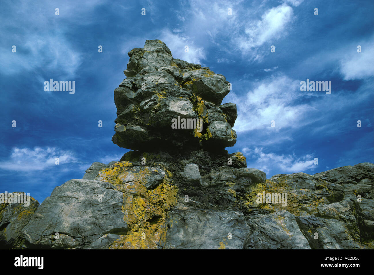 Rocks natural sculpture with human likeness Stock Photo - Alamy