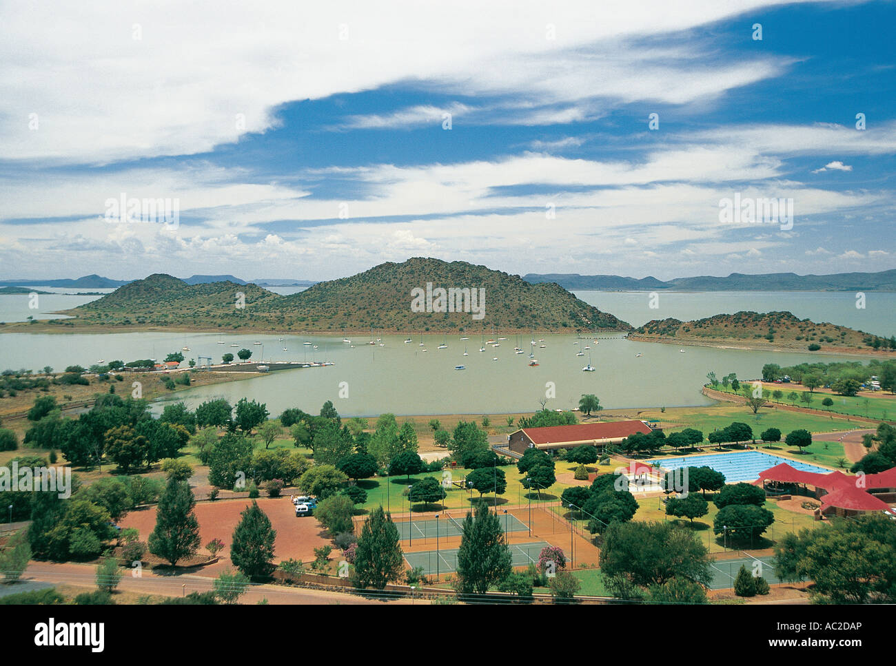 Gariep Dam popular tourist resort on Gariep River Free State South ...