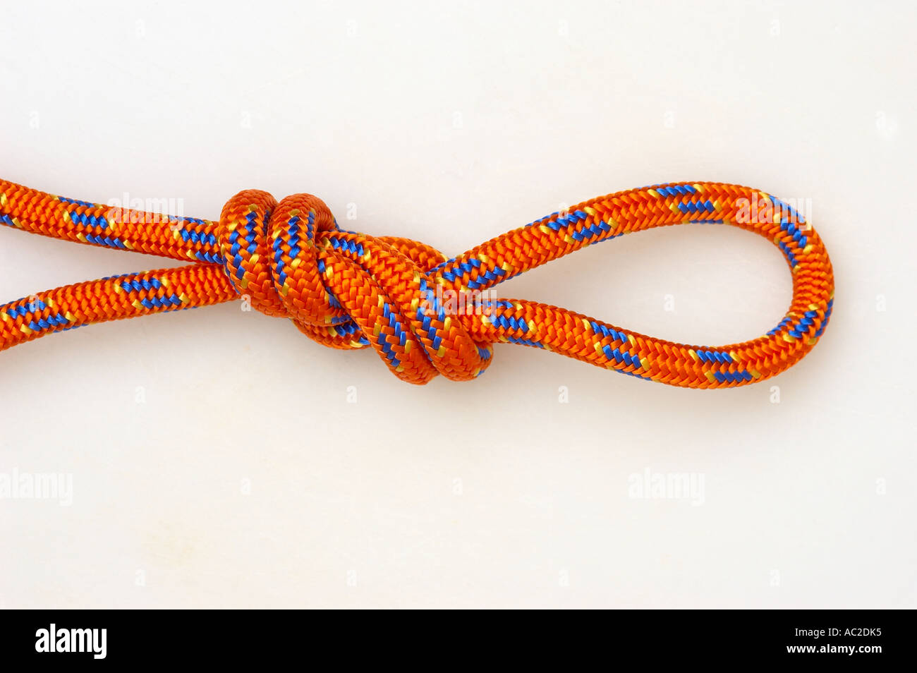 Figure of eight climbing knot Stock Photo - Alamy