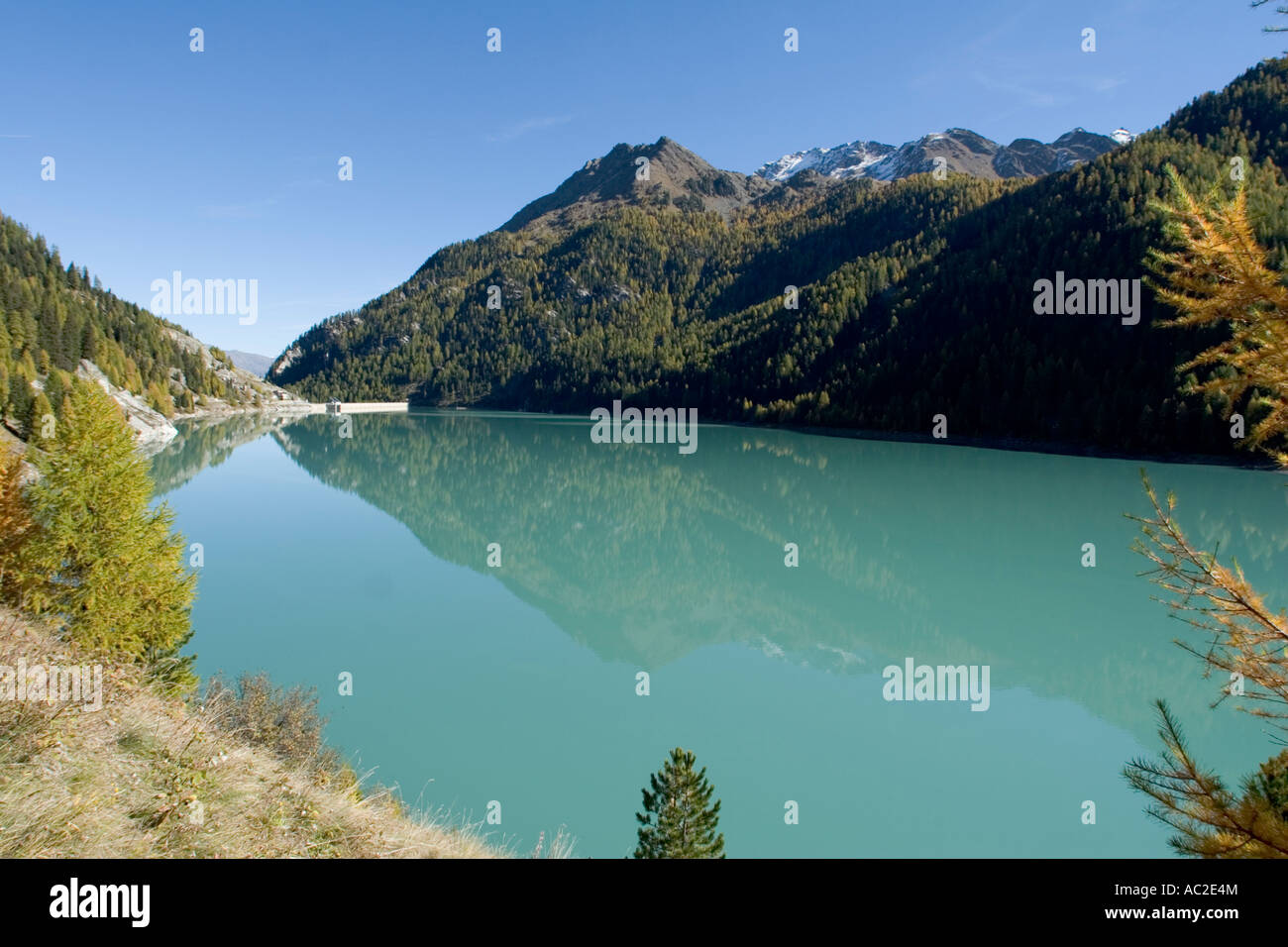 Gioveretto lake, Martell valley, Alto Adige, Italy Stock Photo - Alamy