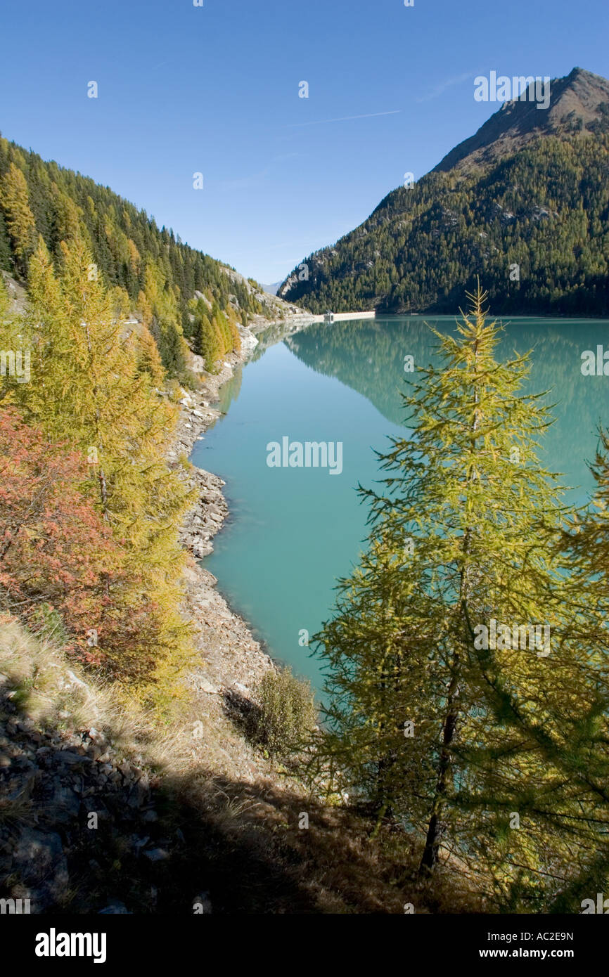 Gioveretto lake, Martell valley, Alto Adige, Italy Stock Photo - Alamy