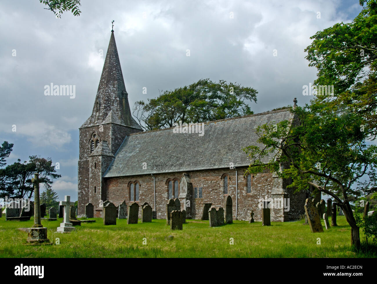Ponsonby Church viewed from the South East . Cumbria , England , U . K ...