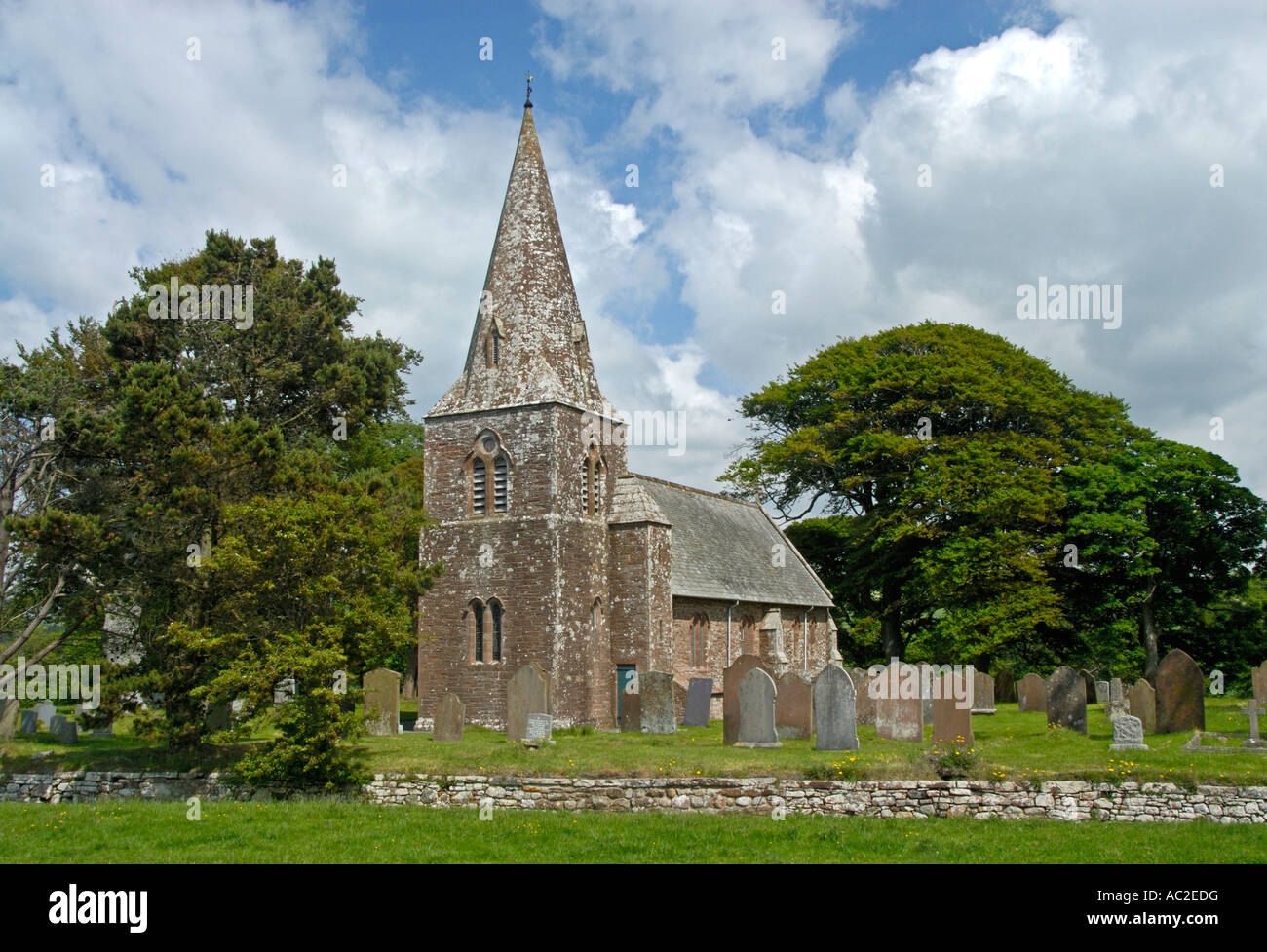 Ponsonby Church viewed from the South West . Cumbria , England , U . K ...