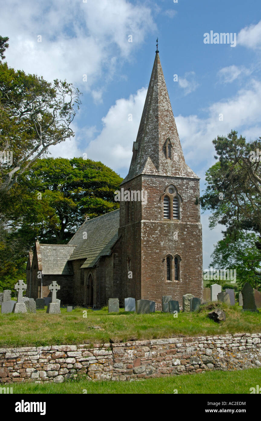 Ponsonby Church viewed from the West . Cumbria , England , U . K ...