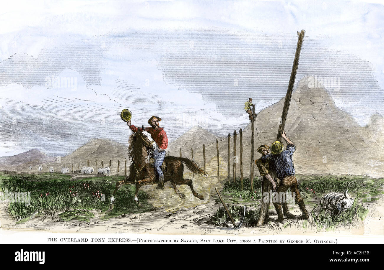 Pony express hi-res stock photography and images - Alamy