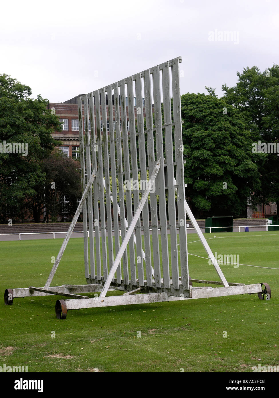 A Cricket Sight Screen Stock Photo - Alamy