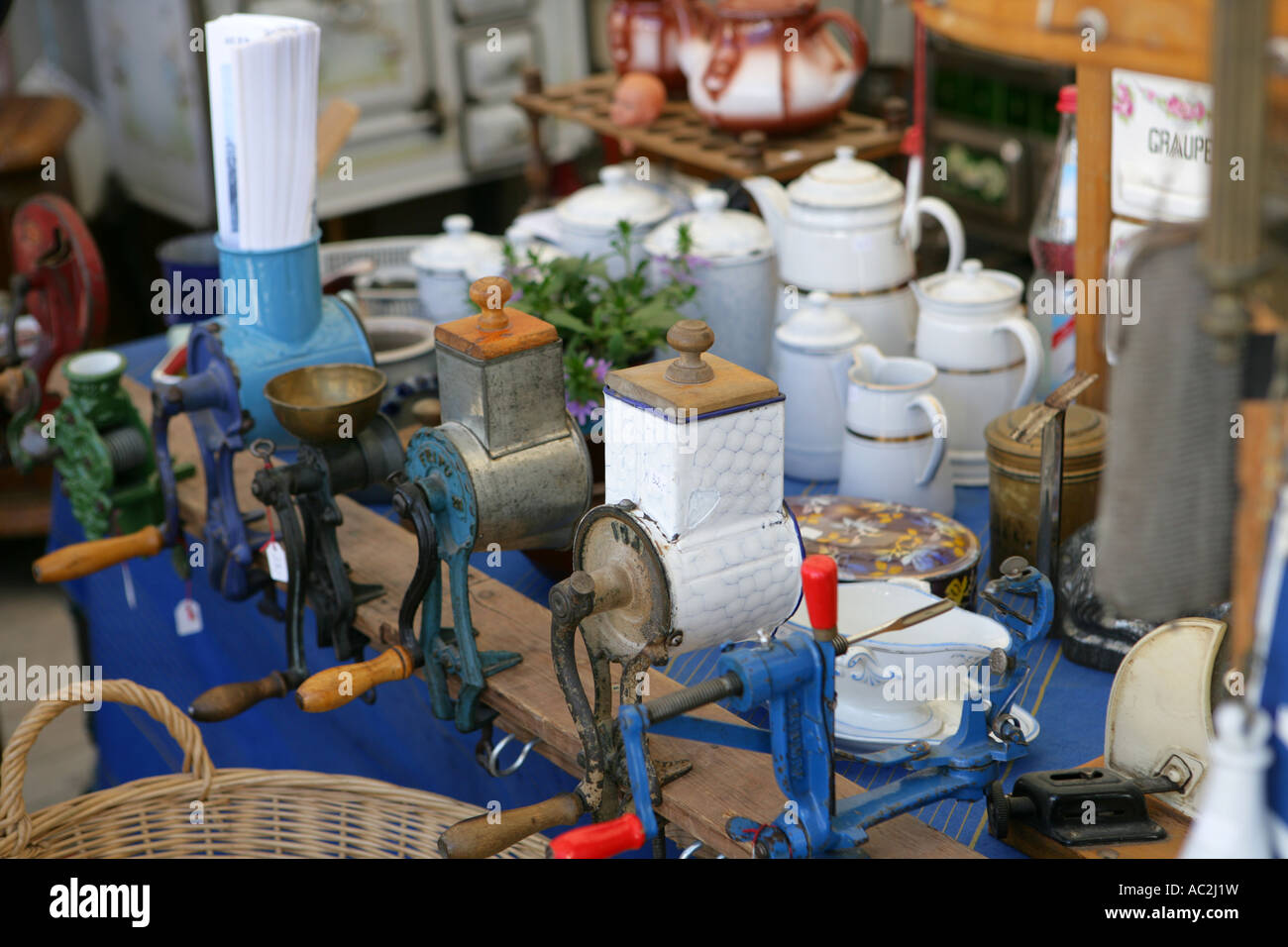 Flea Market Auer Dult, Munich, Bavaria, Germany Stock Photo - Alamy