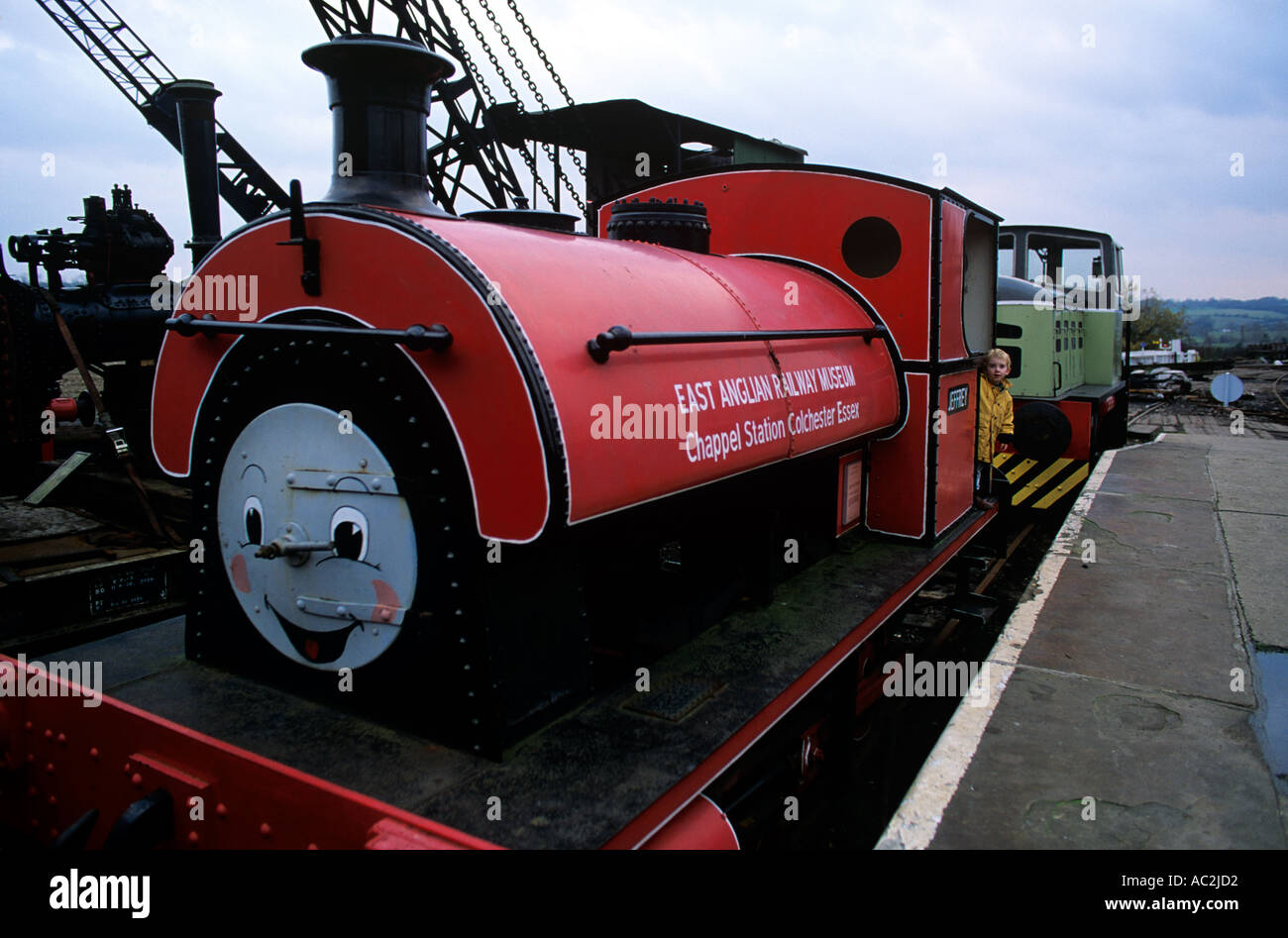 Painted steam engine Jeffrey from Thomas The Tank Engine stories near ...