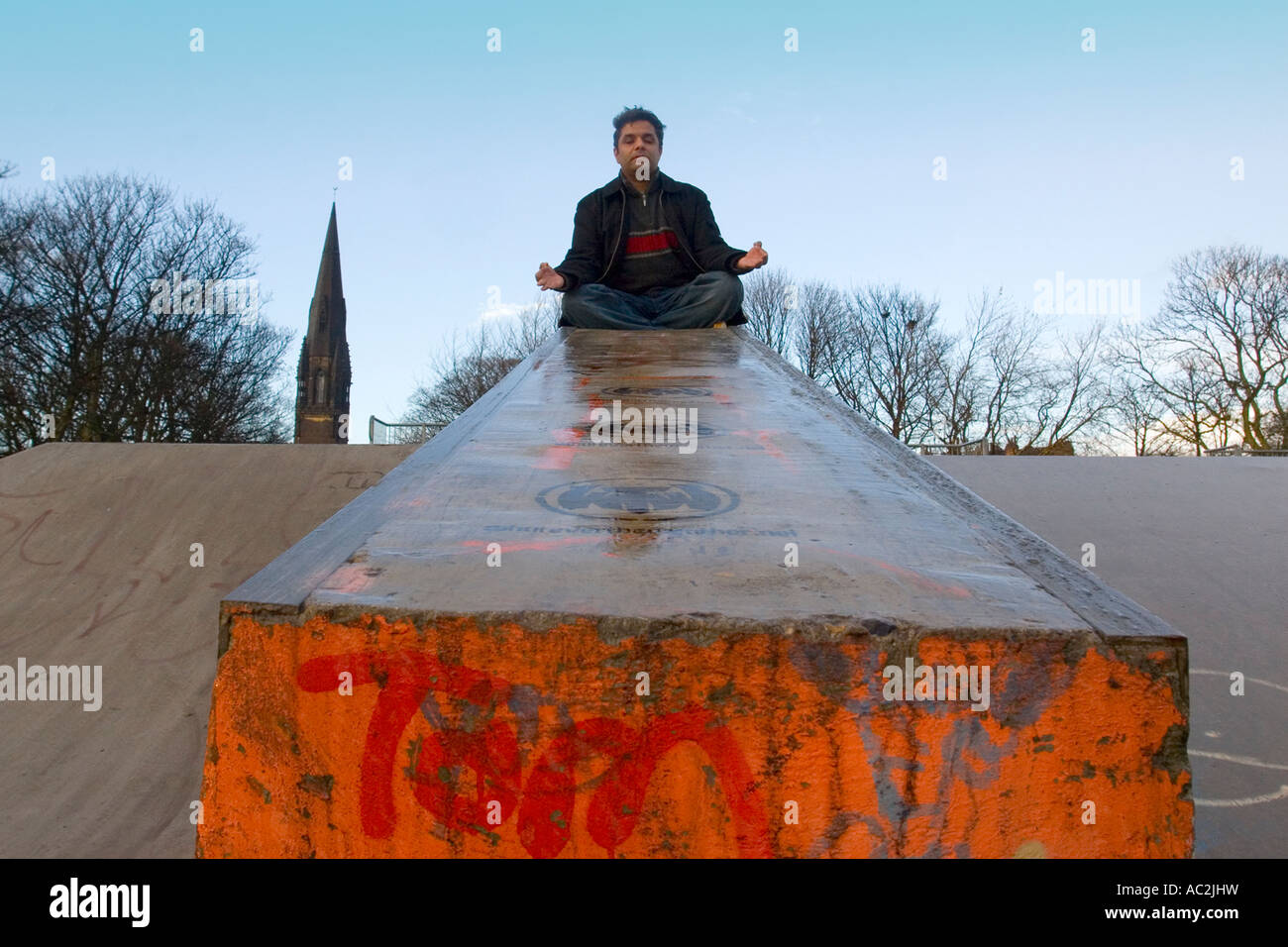 Hindu practising yoga hi-res stock photography and images - Alamy