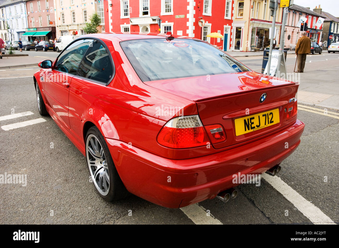 BMW car Aberaeron Ceredigion Wales GB Stock Photo - Alamy