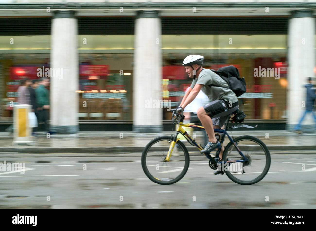 Dispatch rider in Central London England Stock Photo - Alamy