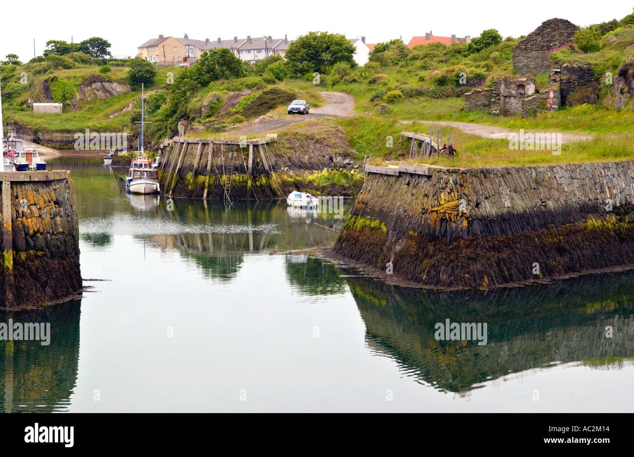 Amlwch harbour Anglesey North Wales UK GB Stock Photo - Alamy