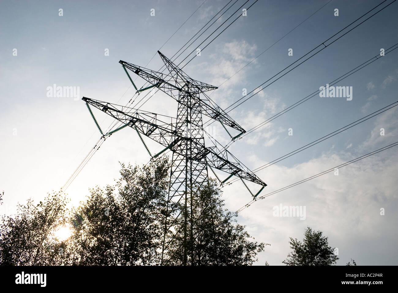 Economy power pylons power pylon overhead line high voltage hi-res ...