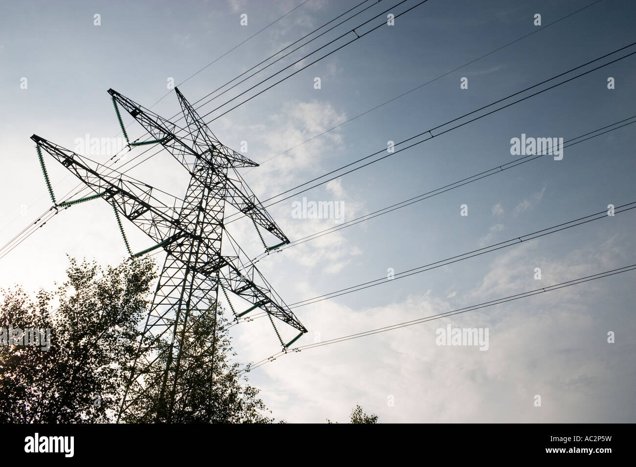 Economy power pylons power pylon overhead line high voltage hi-res ...