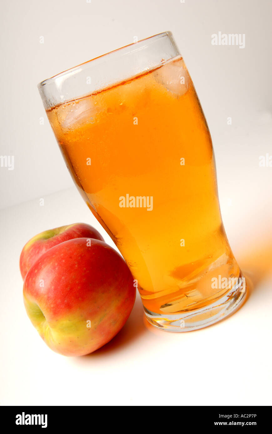 Apple with pint of cider Stock Photo - Alamy