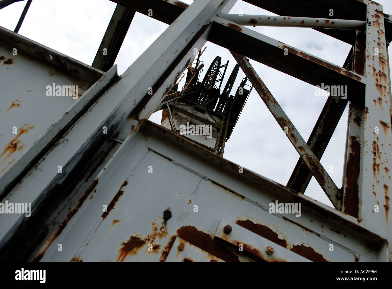 Coal mining headstocks Stock Photo - Alamy