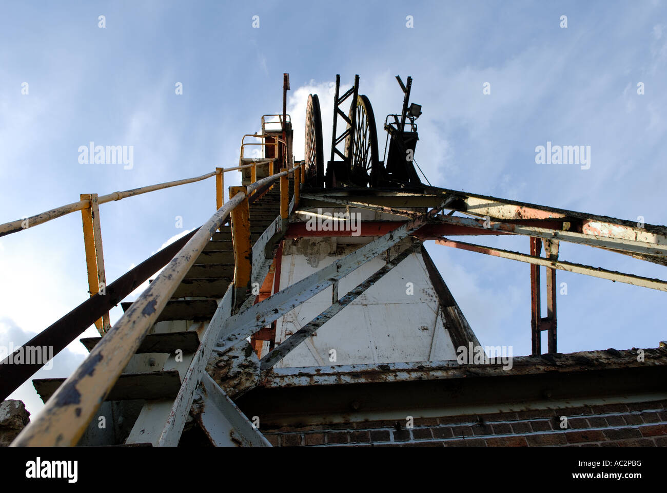 Coal mining headstocks Stock Photo - Alamy